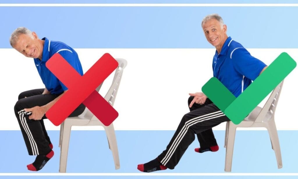 How does proper posture reduce strain on the knees? - FITPAA